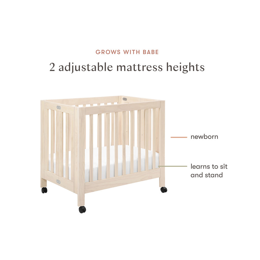 mini crib dimensions
