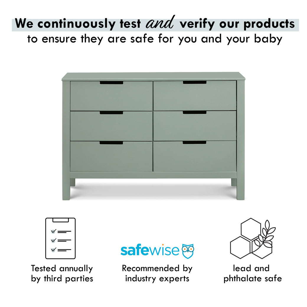 Carter's by DaVinci Colby 6-Drawer Dresser | Modern Nursery