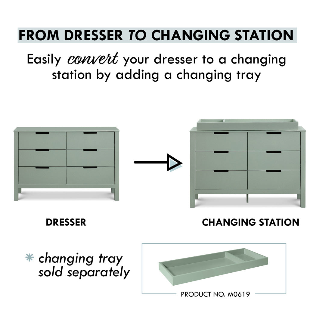 Carter's by DaVinci Colby 6-Drawer Dresser | Modern Nursery