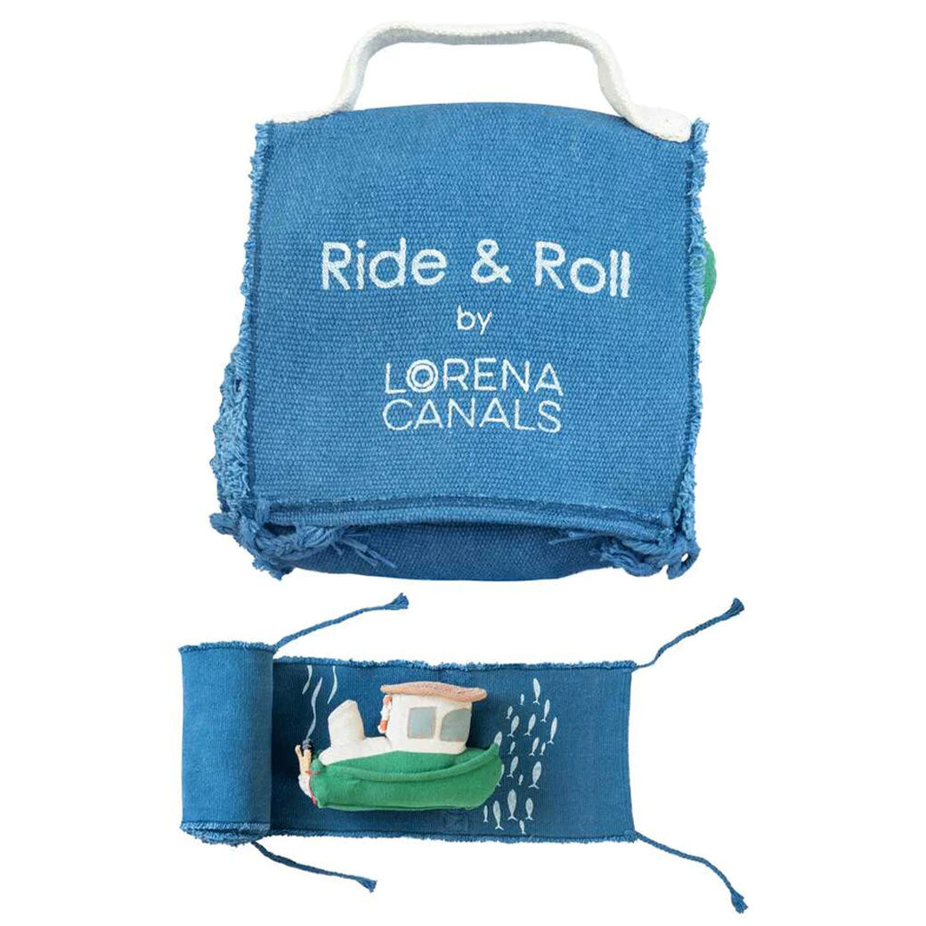 Lorena Canals Sea Clean Up Boat Ride & Roll Soft Toy | Modern Nursery™
