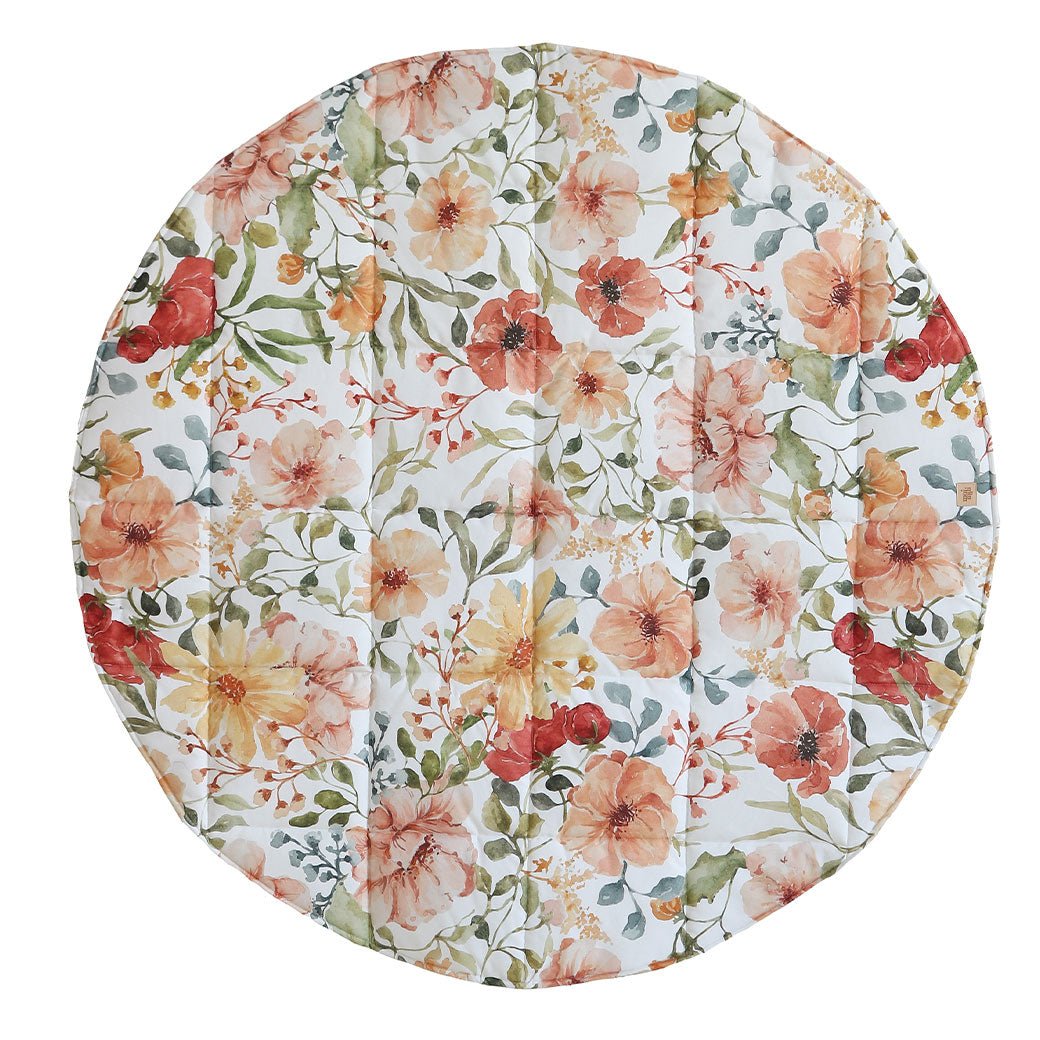 Moi Mili Round Cotton Mat with Pattern | Modern Nursery™