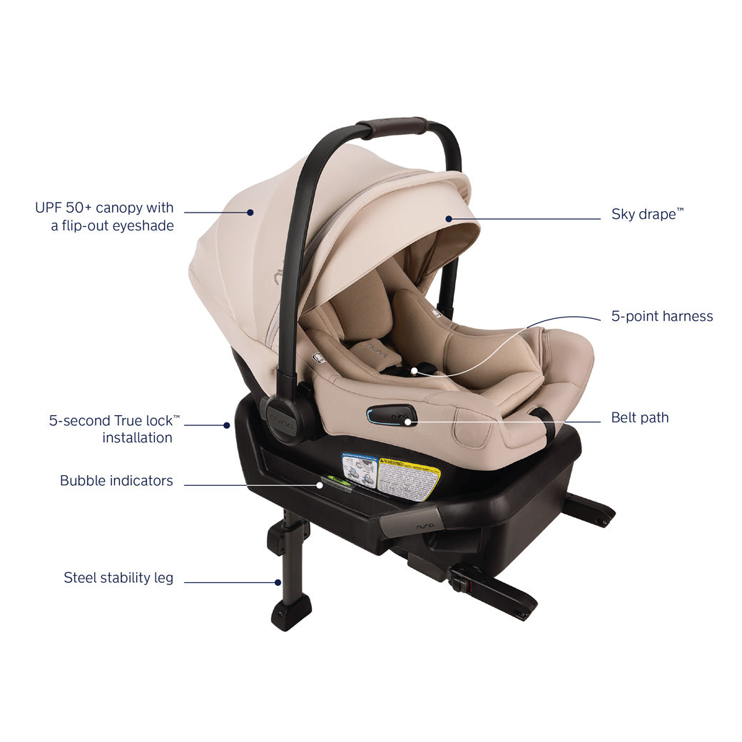 Nuna PIPA Aire Infant Car Seat + PIPA Series Base | Modern Nursery™