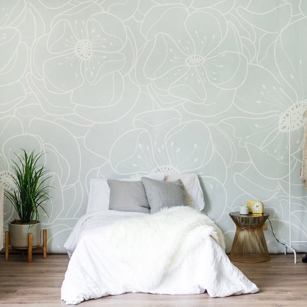 Anewall Hibiscus Mural | Modern Nursery™