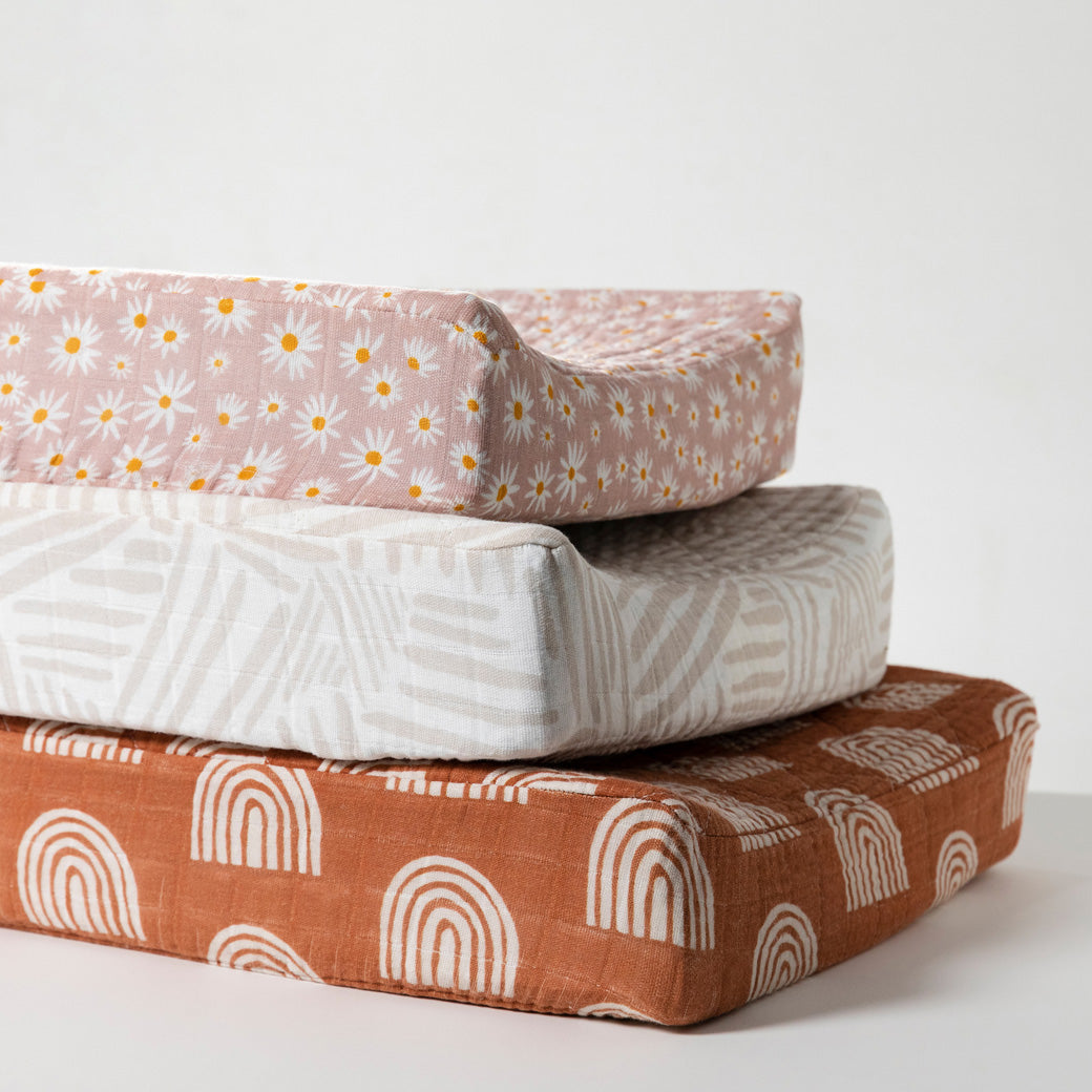 Babyletto Quilted Changing Pad Cover In GOTS Certified Organic Muslin ...